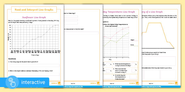 👉 Digital PDF White Rose Maths Y6 Read & Interpret Line Graphs